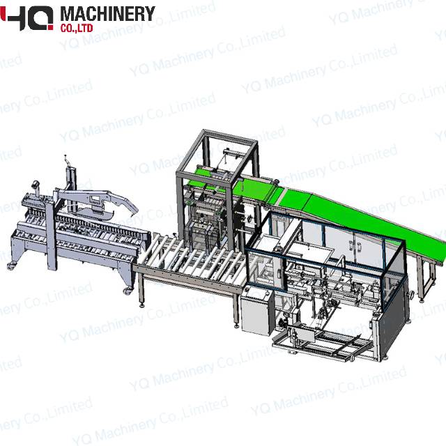 Automatic Carton Packing Line Case Erector Packer And Taper Machines ...